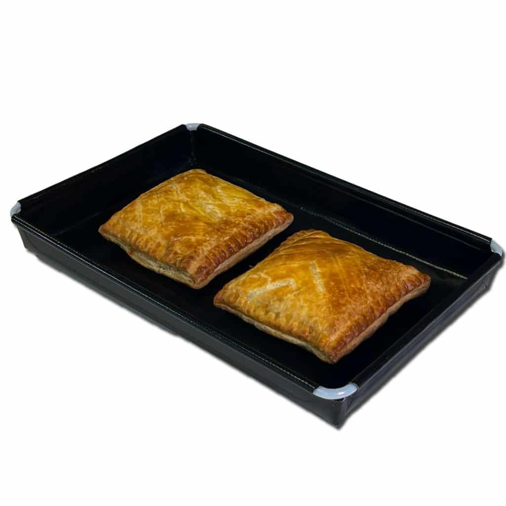 Black Teflon Tray - 28x18x3cm