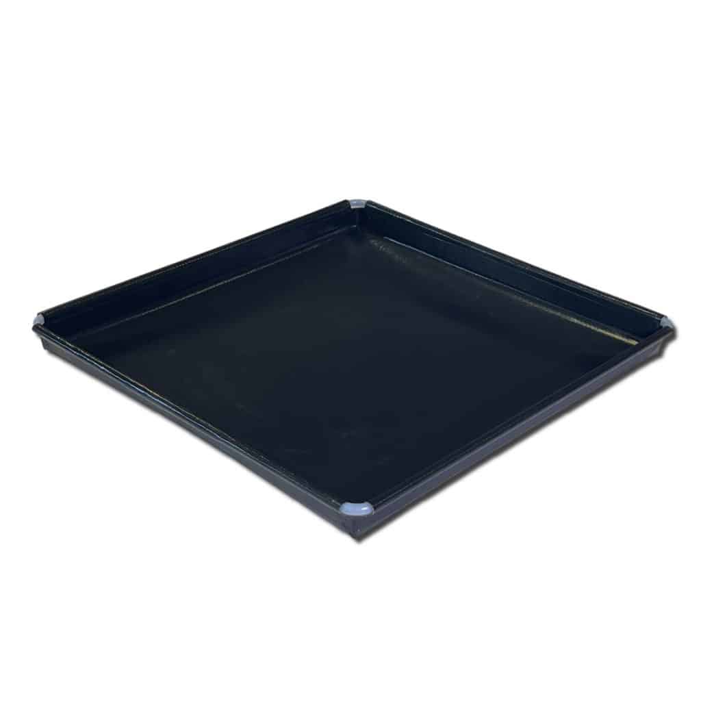 Black Teflon Tray - 28x28x2cm